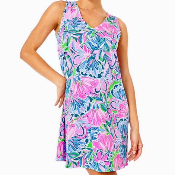 Lilly Pulitzer | Dresses | Lilly Pulitzer Aron Dress Gecko Green Tiger ...